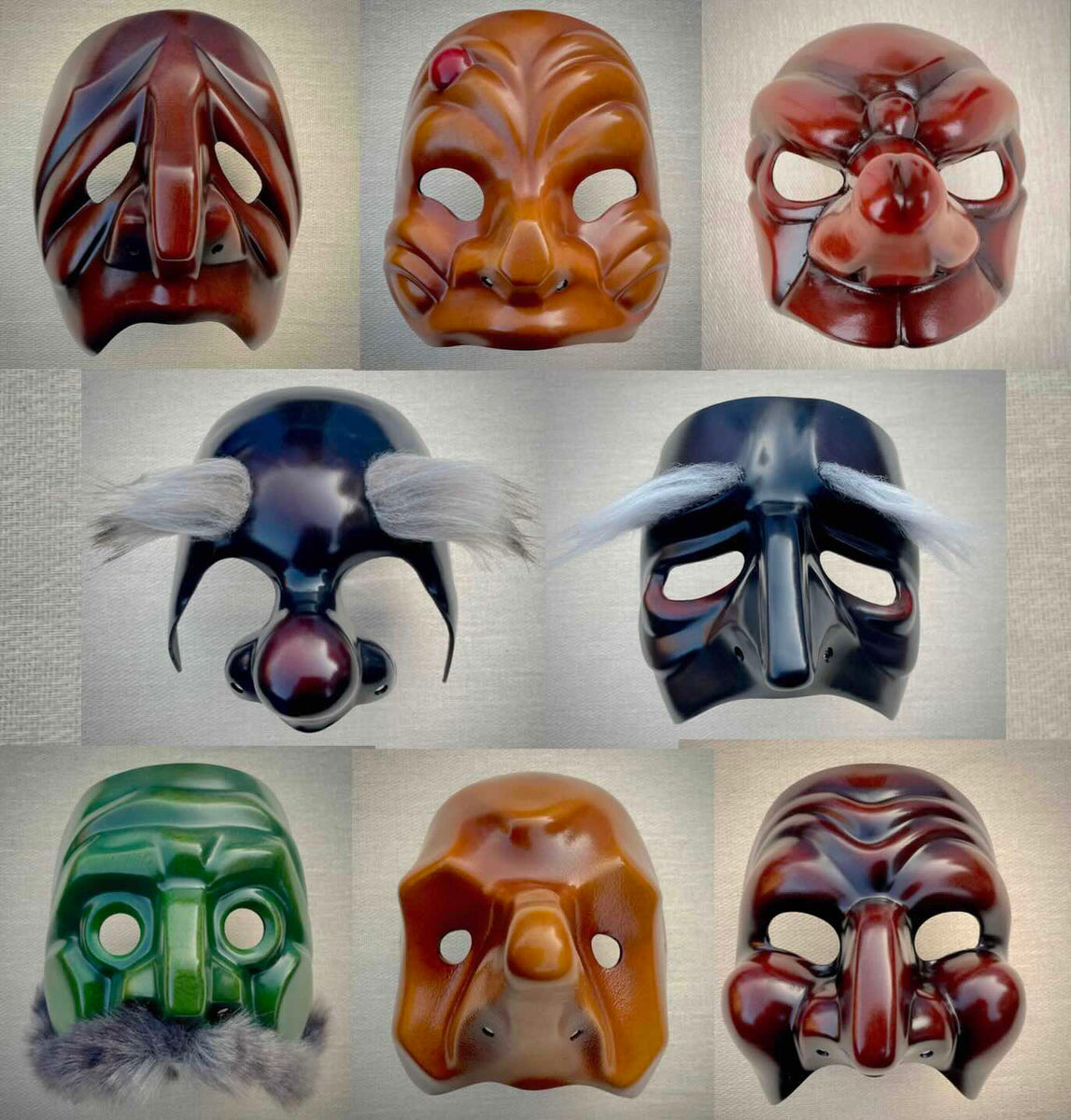 'Essential' Commedia dell'Arte Mask Set | Strangeface Masks